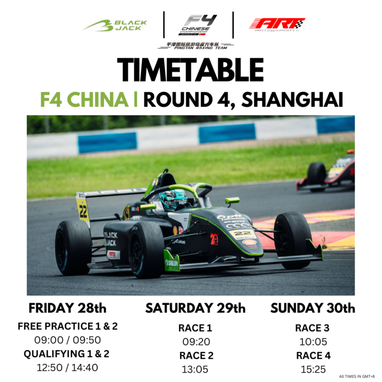 All Set for Shanghai China F4 Battle – Asia Racing Team